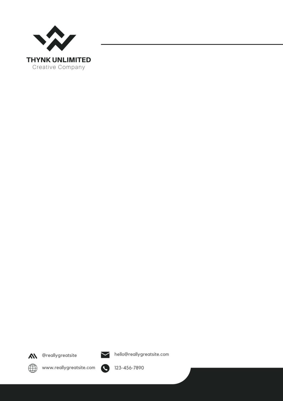 Company Letterhead With Logo Free Template