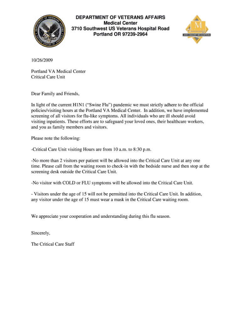 Department Of Veterans Affairs Letterhead Template