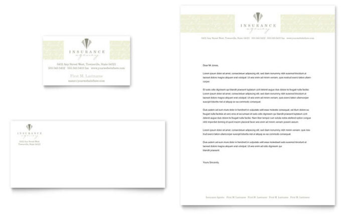 Letterhead Template For Independent Insurance Company
