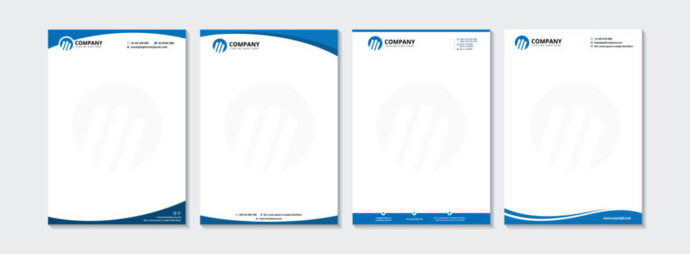 Light Blue Letter Letterhead Template