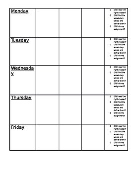 Book Club Lesson Plan Template