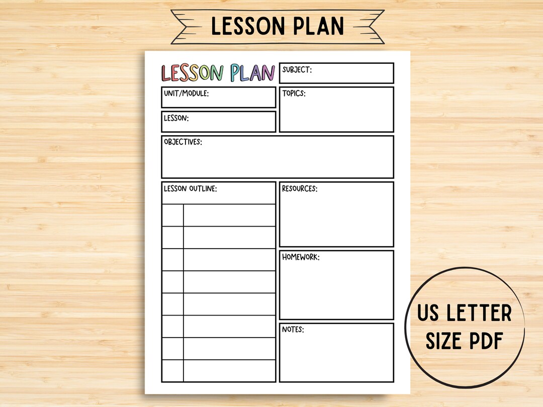 Bright Horizons Lesson Plan Template