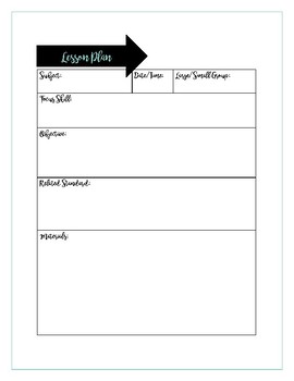 Gradual Release of Responsibility Lesson Plan Template