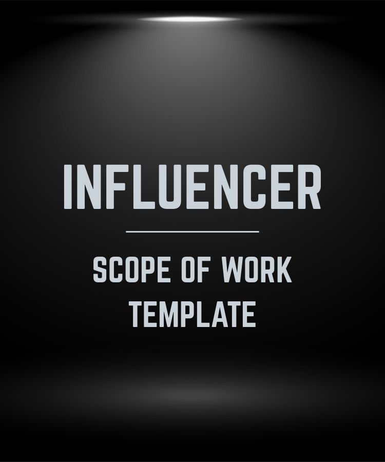 Influencer Scope Of Work Template