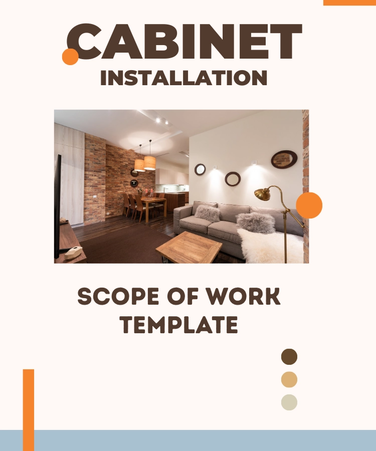 Cabinet Installation Scope of Work Template